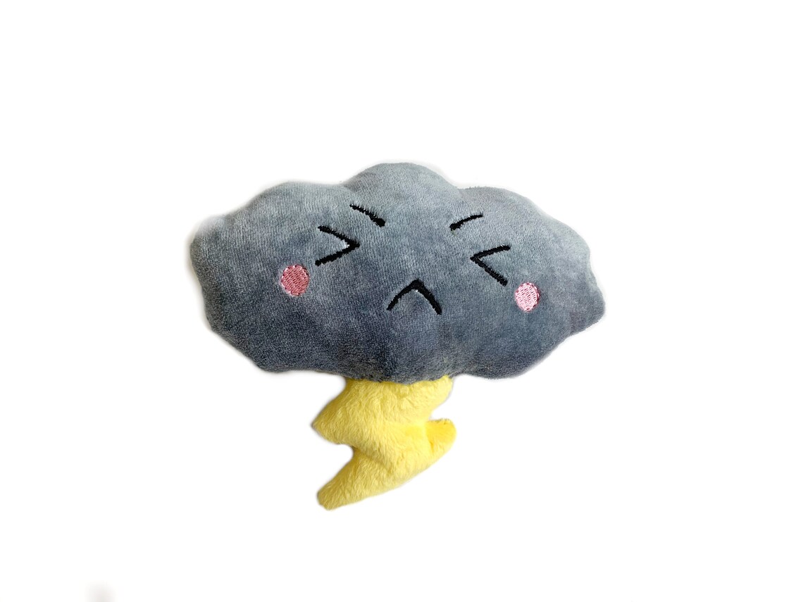 Storm Cloud Plush Thunderstorm Plush Toy Stuffed Rain - Etsy Canada