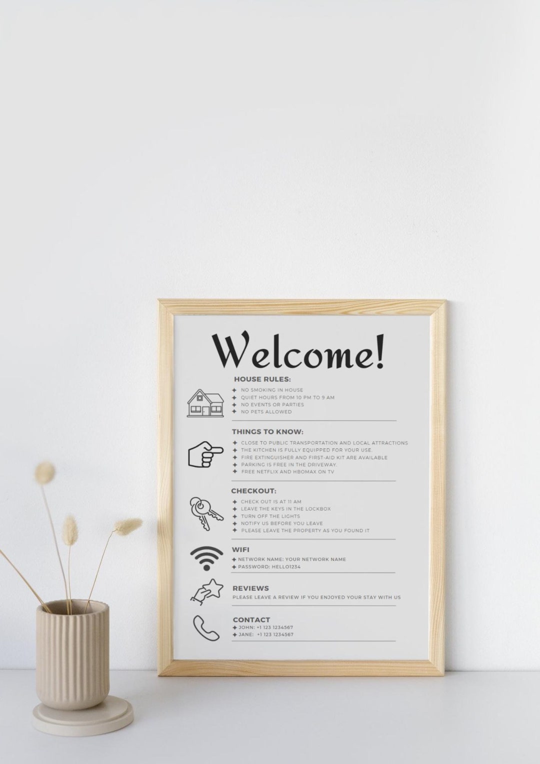 10 Most Needed Airbnb Host Signs Bundle Package - Etsy