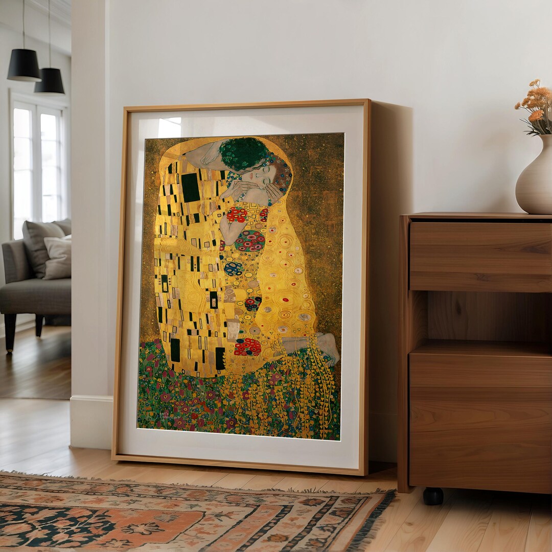 Gustav Klimt the Kiss Reproduction Digital Print Instant Download ...