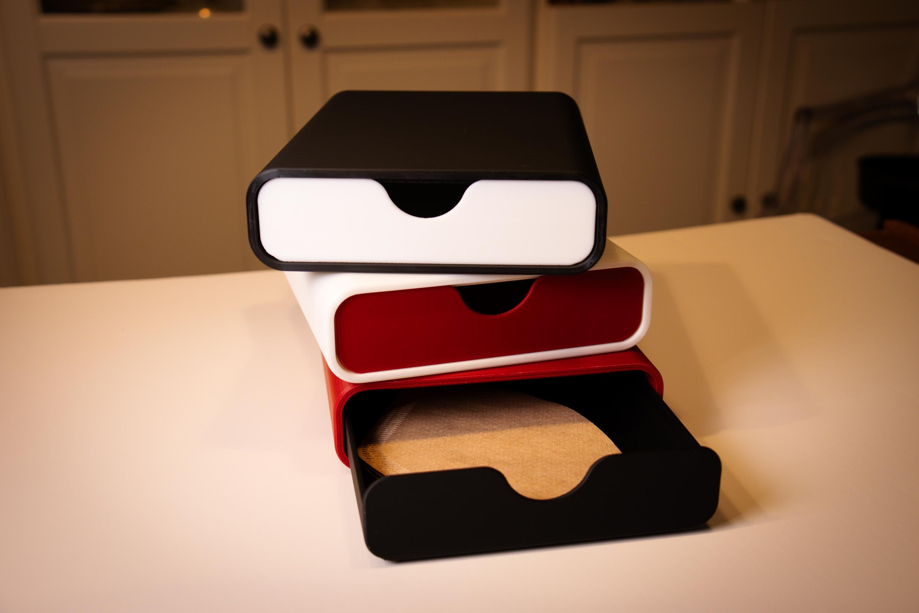 Horizontal V60 Coffee Filter Drawer | Space-saving Coffee Bar Organizer ...