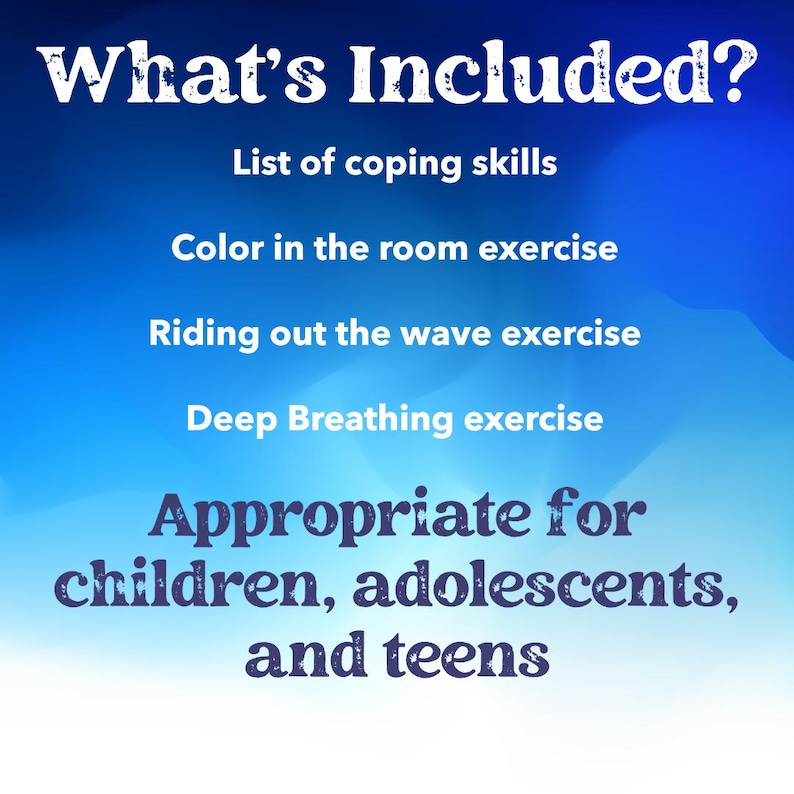 Mental Health Coping Skills Worksheets Etsy