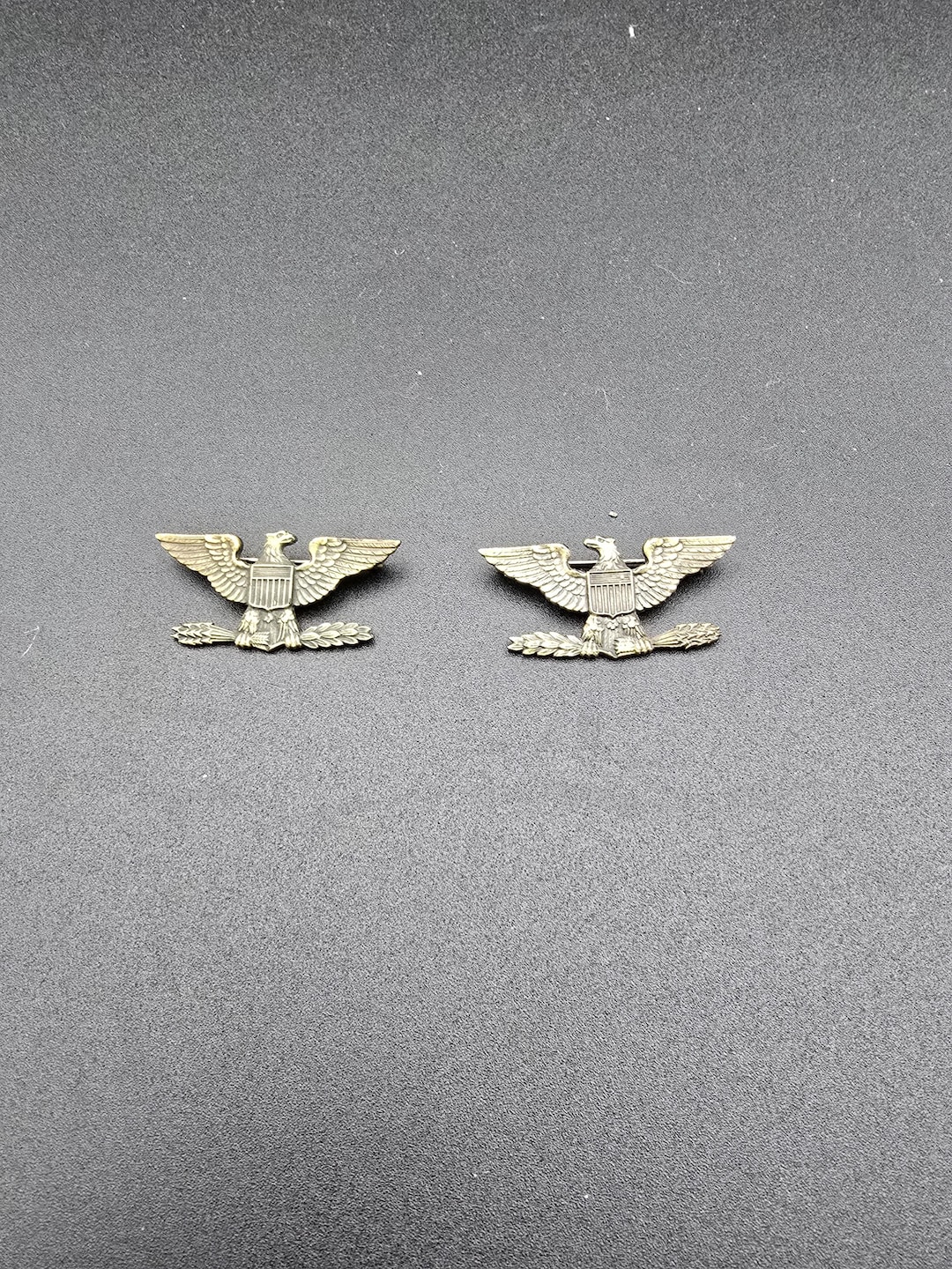 Vintage Army Colonel Rank Eagle Sterling Silver SB Shoulder Pins - Etsy