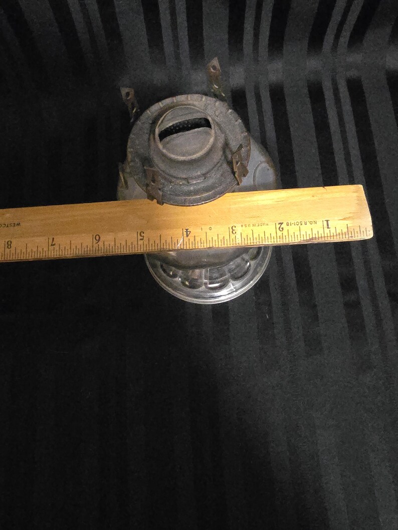 Antique 1800's Clear Glass Oil Lamp With Finger Loop - Etsy