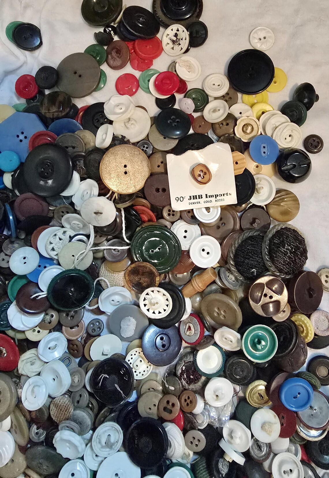 Various Vintage Buttons - Different Shapes, Sizes, and Colors - Etsy