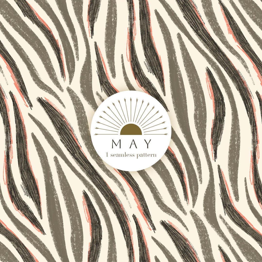 Zebra Print Digital Paper, Animal Skin Seamless Pattern, Safari Jungle ...