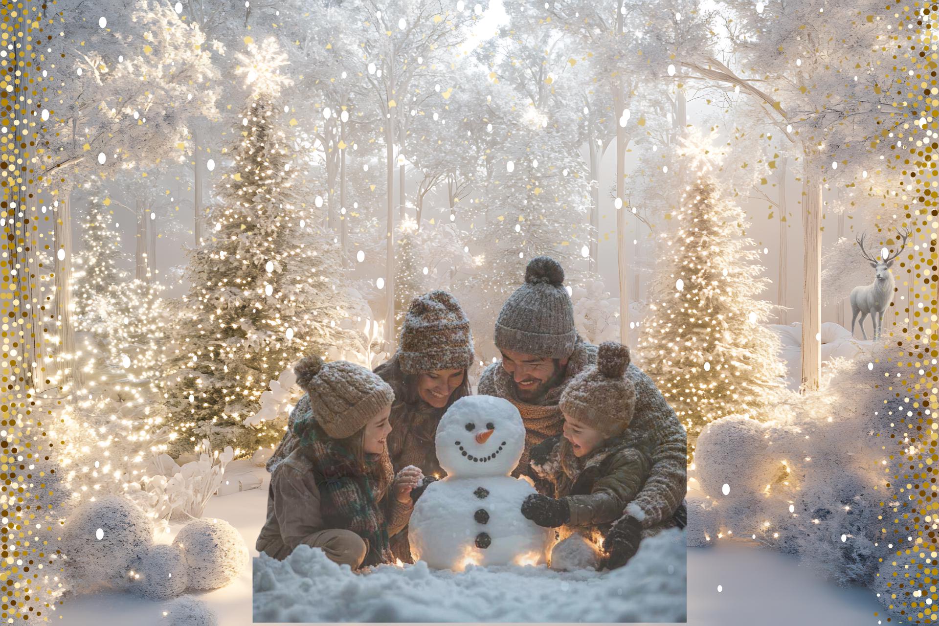 Winter Christmas Backdrop - Etsy