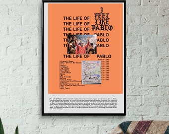 Kanye West the Life of Pablo / Minimalistic Poster / Wall Art / Home ...