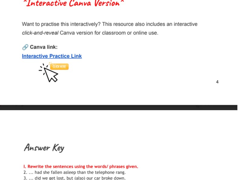 C1 Inversion Explained | Interactive Canva Slides + Worksheet & Answer ...