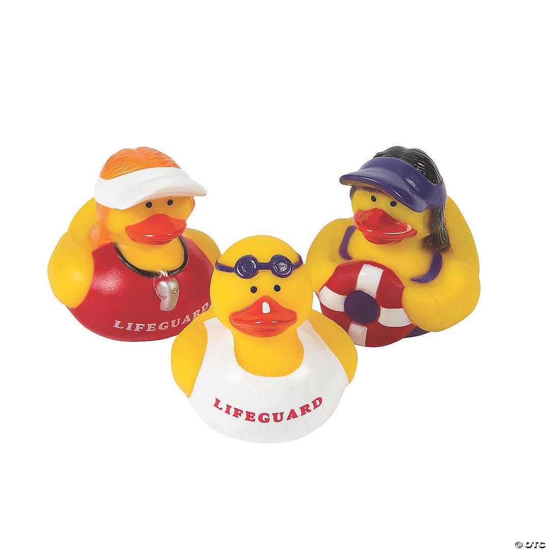 Lifeguard Rubber Duck . Swimming Summertime Rubber Duck . Lifeguard ...