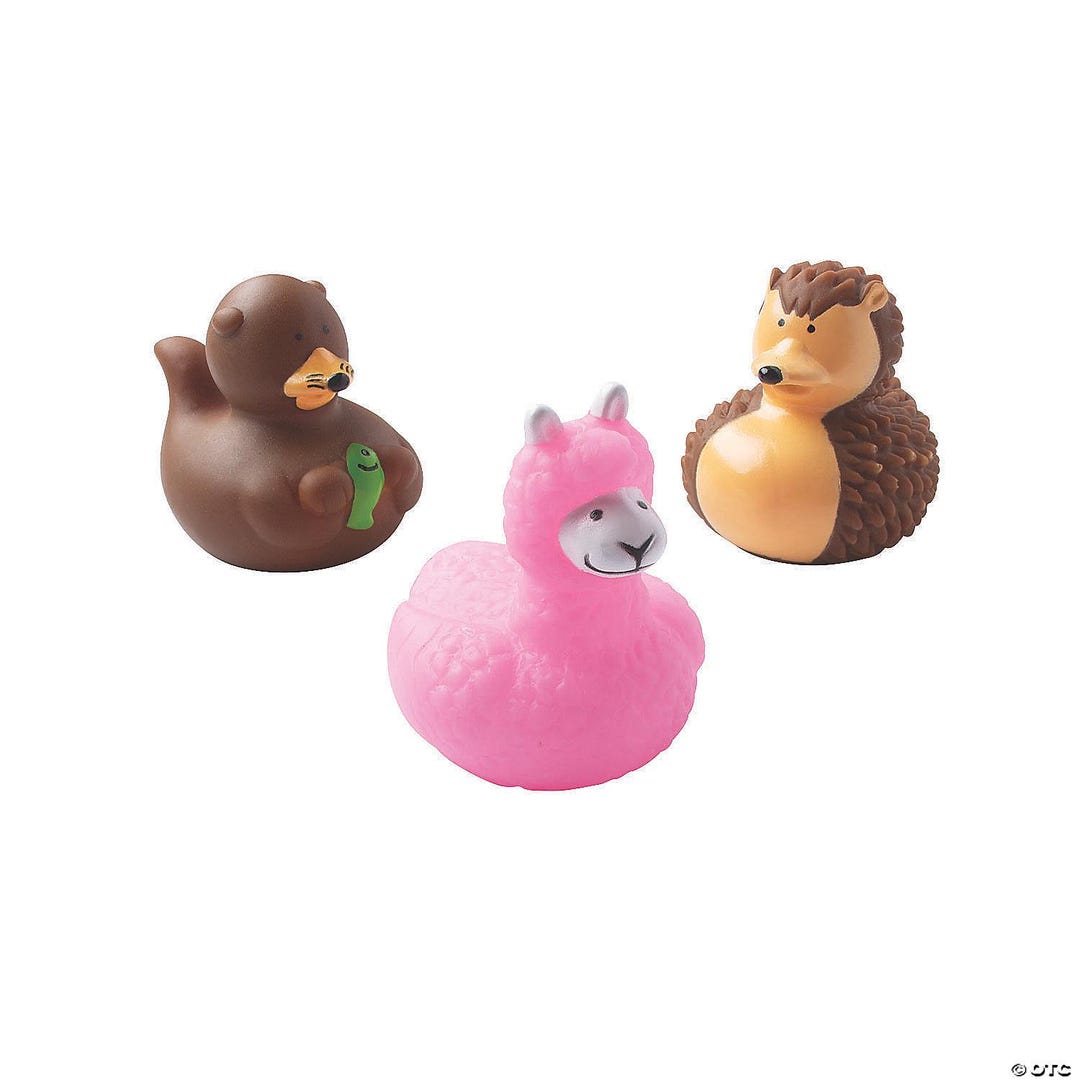 Llama Hedgehog Otter Rubber Duck . Cute Animals Rubber Ducks . Cruise ...