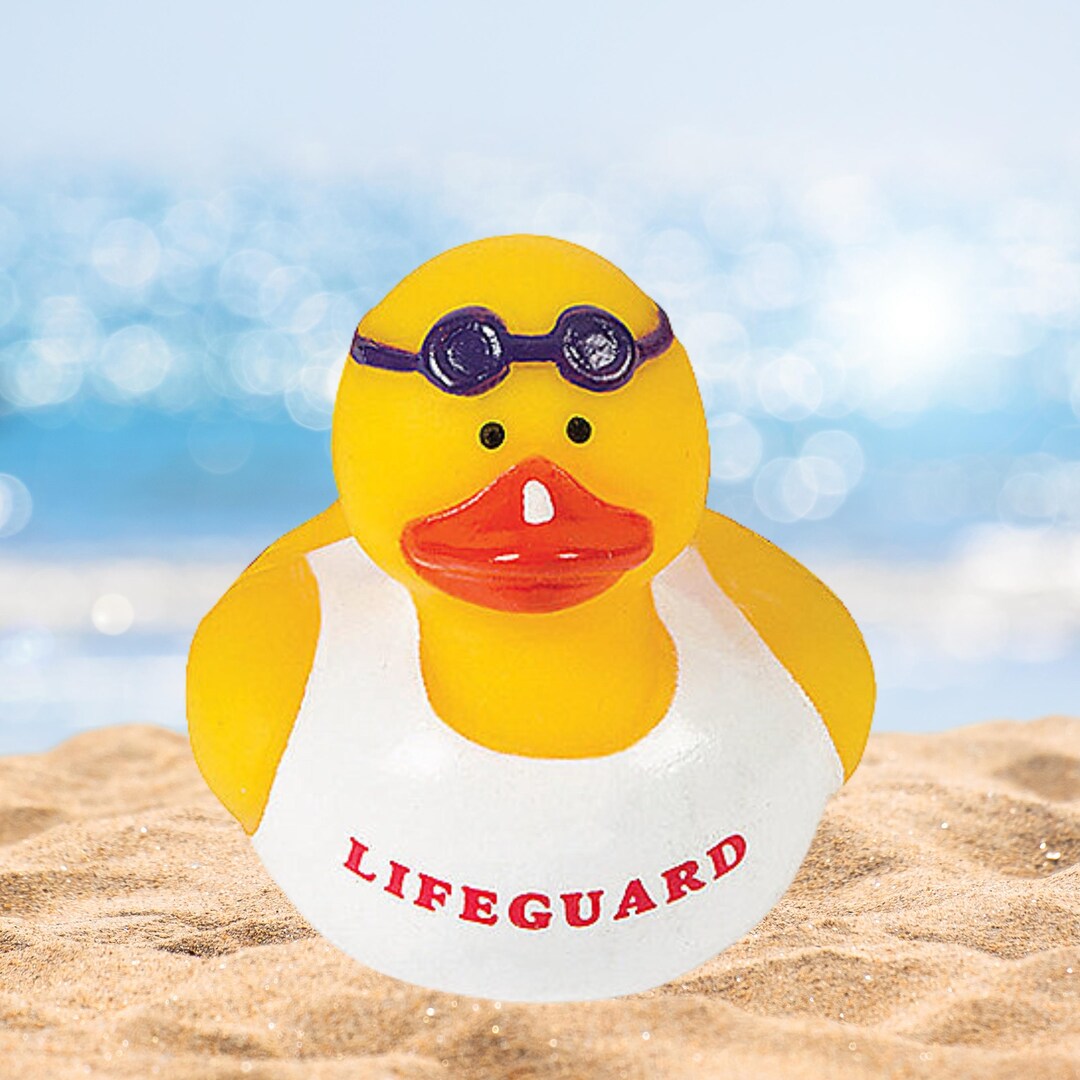 Lifeguard Rubber Duck . Swimming Summertime Rubber Duck . Lifeguard ...