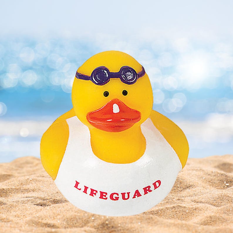 Lifeguard Rubber Duck . Swimming Summertime Rubber Duck . Lifeguard ...