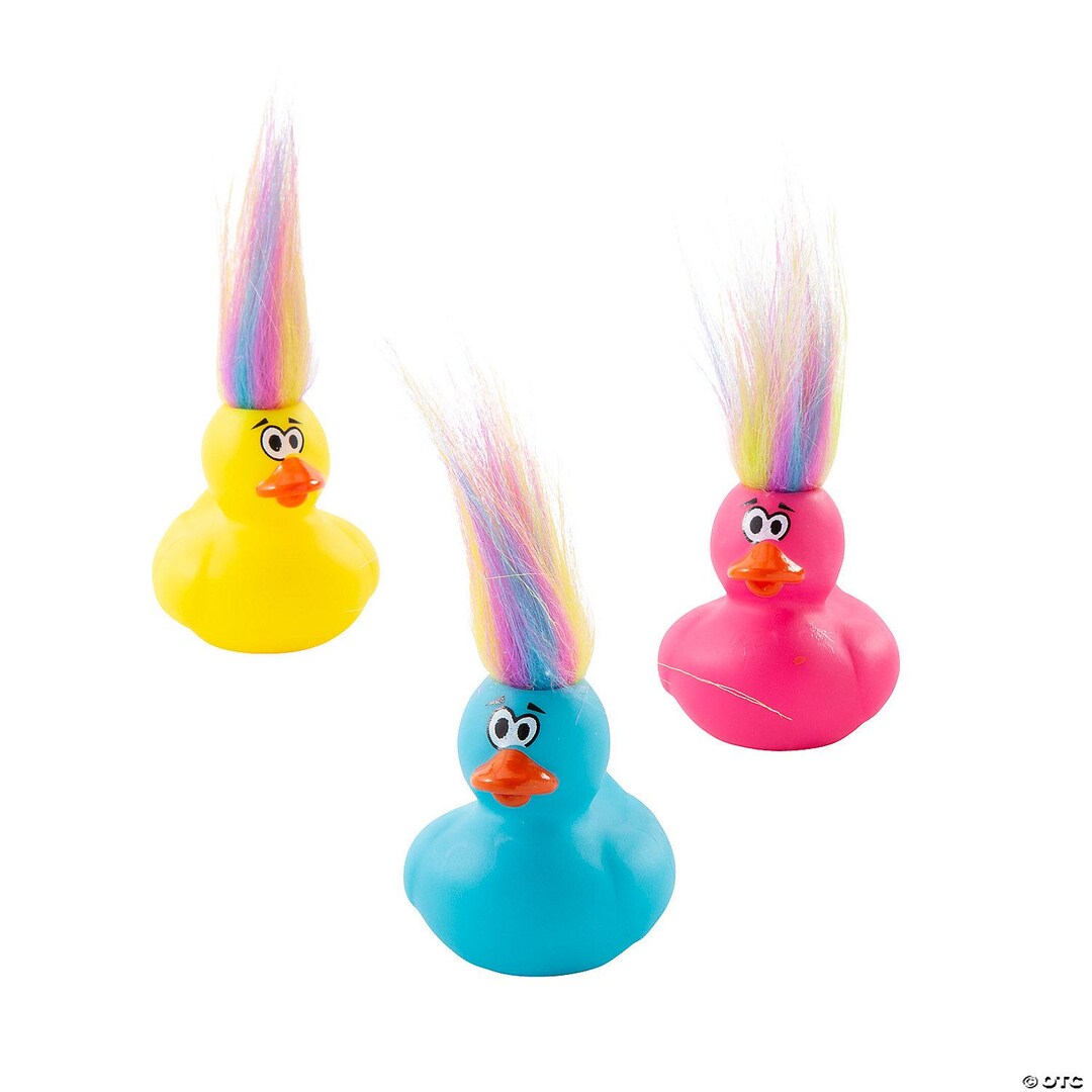 Crazy Hair Rubber Duck . Rubber Duck With Troll Hair . Cruise Ducks ...