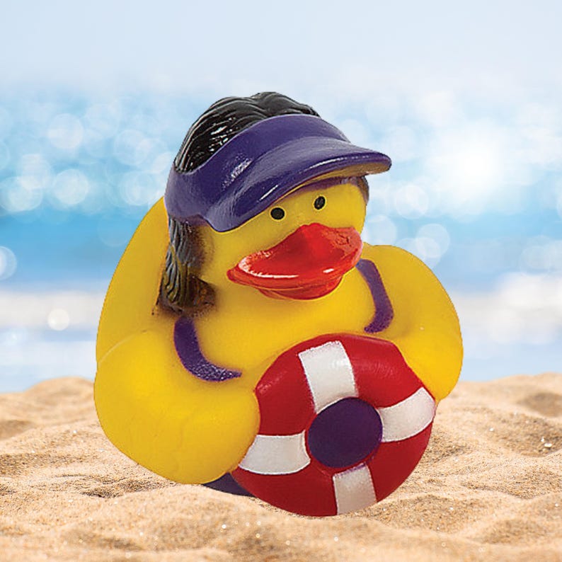 Lifeguard Rubber Duck . Swimming Summertime Rubber Duck . Lifeguard ...