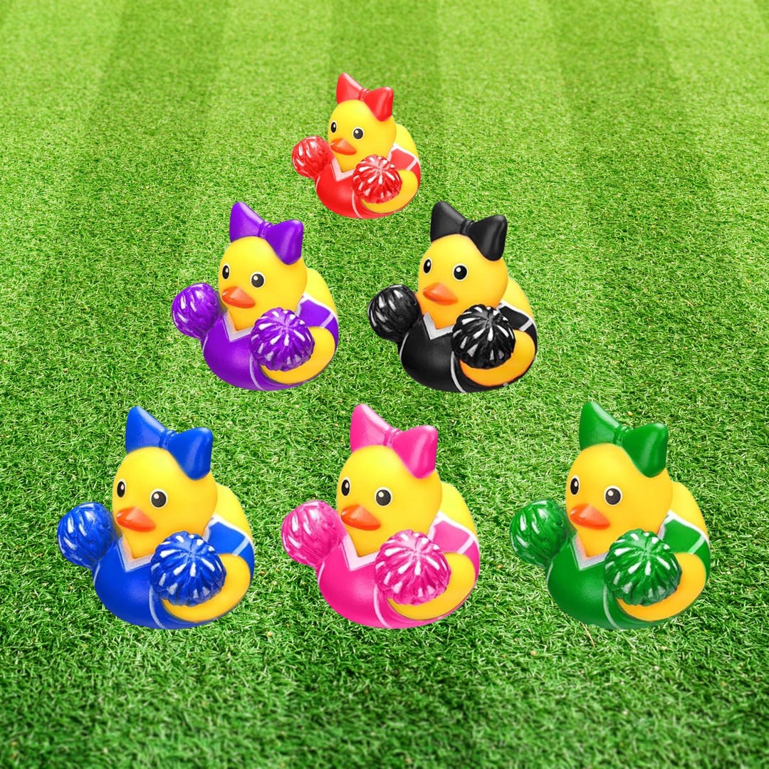 Cheerleader Rubber Duck . Cheer Team Birthday Gift . Mini Size - Etsy