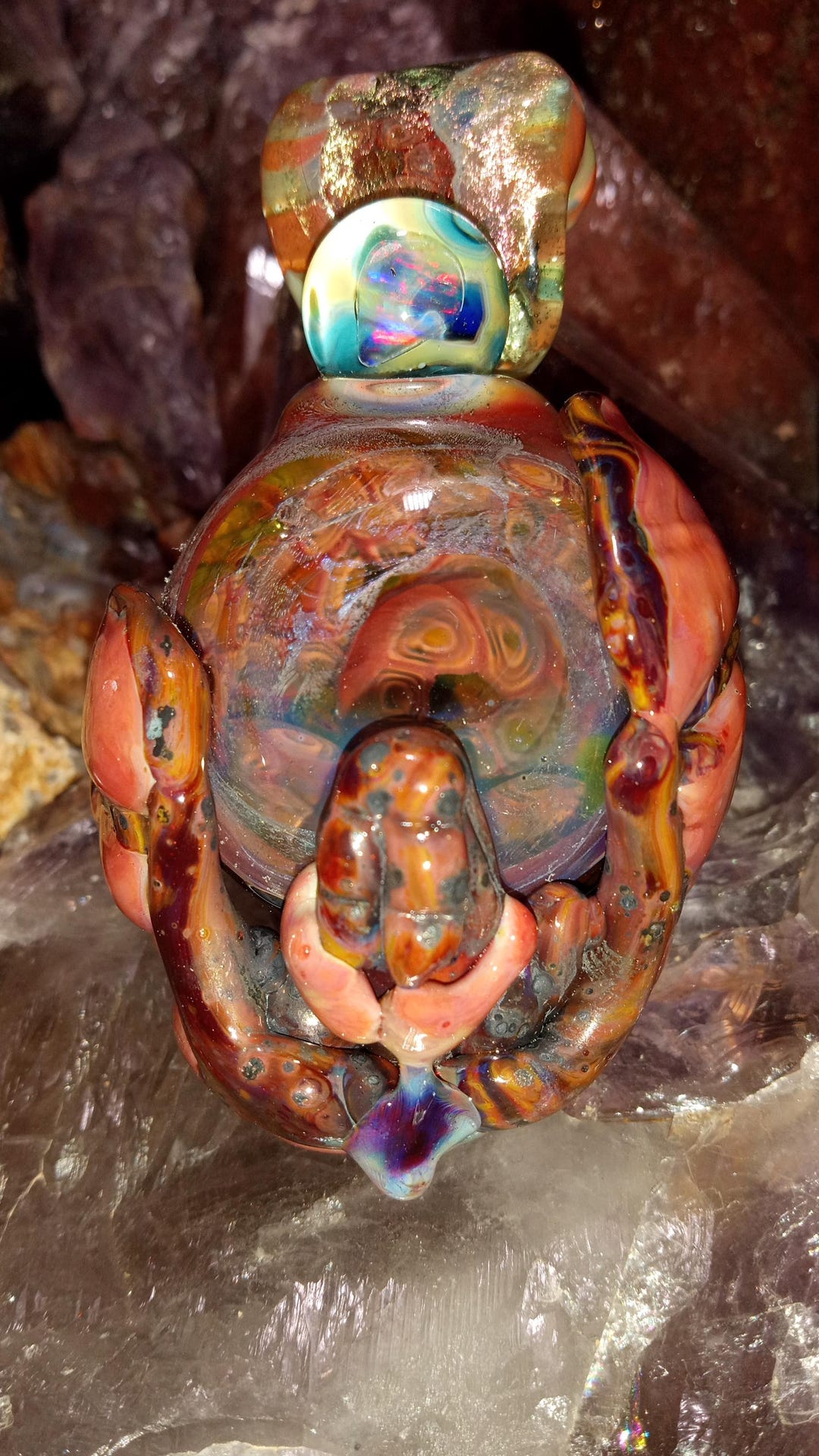 Red Glass Dragon Amulet of the Scorching Cyclone - Etsy