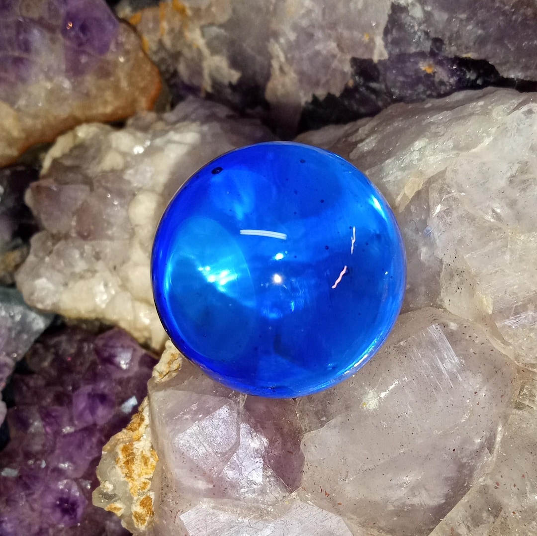 Blue Glass Marble - Etsy