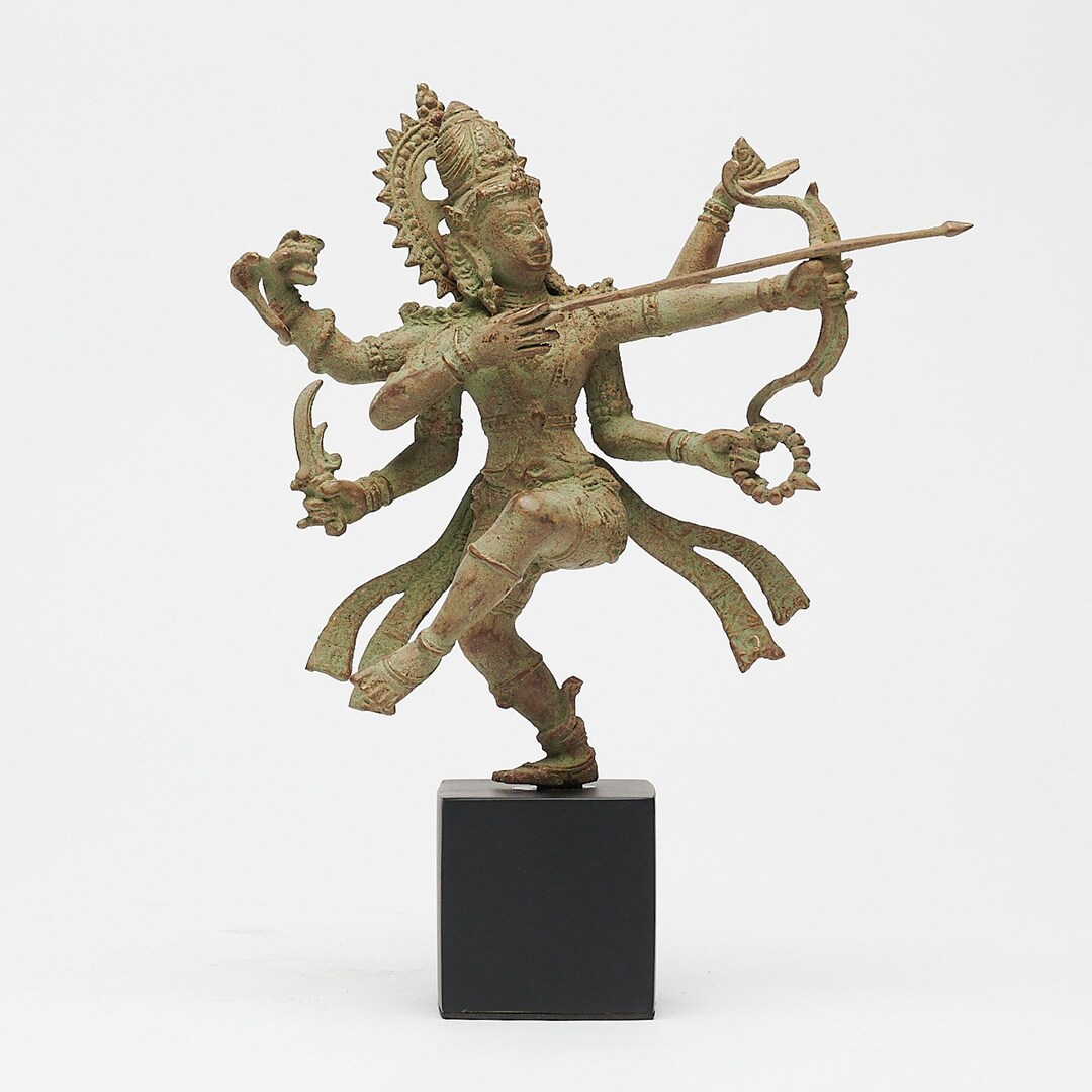 Rama Dancing Sculpture - Patinated Bronze - Mythical Indian Art - Etsy