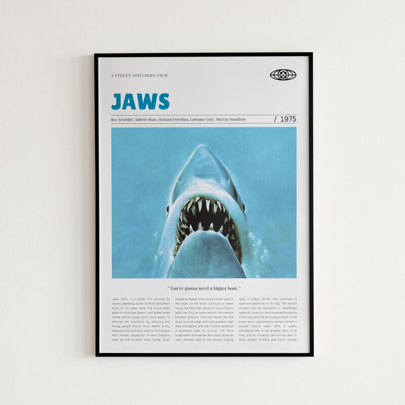 Jaws Poster - Etsy