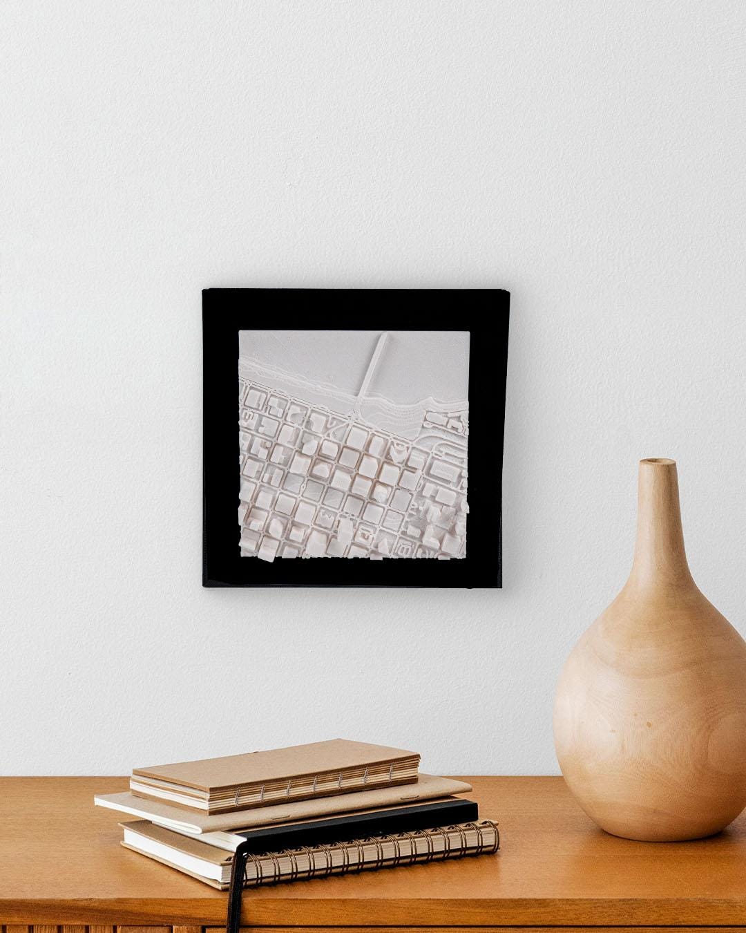 3D City Frames Portland: Unique Wall Art, Custom City Decor, Perfect ...