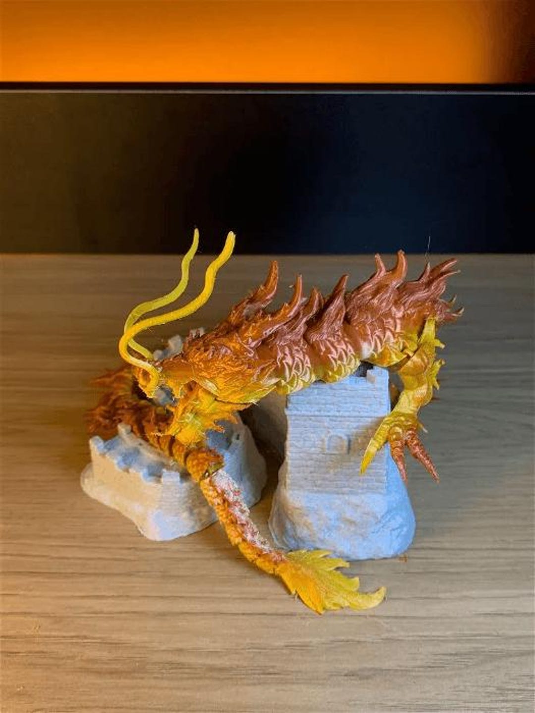 Articulated Dragon Fei Long, the Keeper of the Skies Collectible Figurine, Unique Home Decor ...