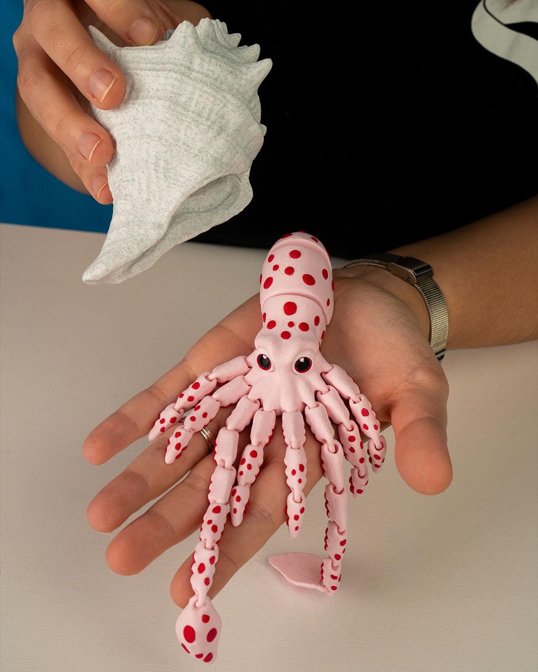 Sky, the Squid Articulated Decorative Figure - Etsy