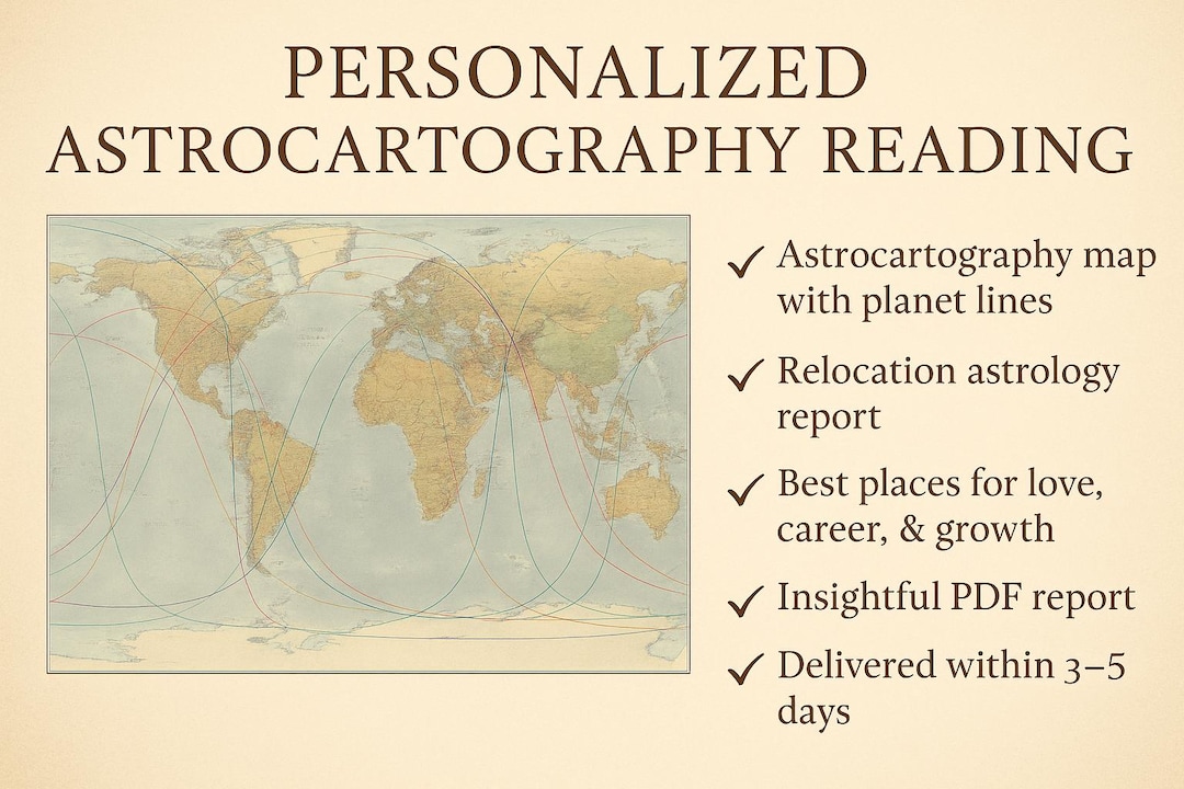 Personalized Astrocartography Reading | Relocation Astrology Map | Best ...