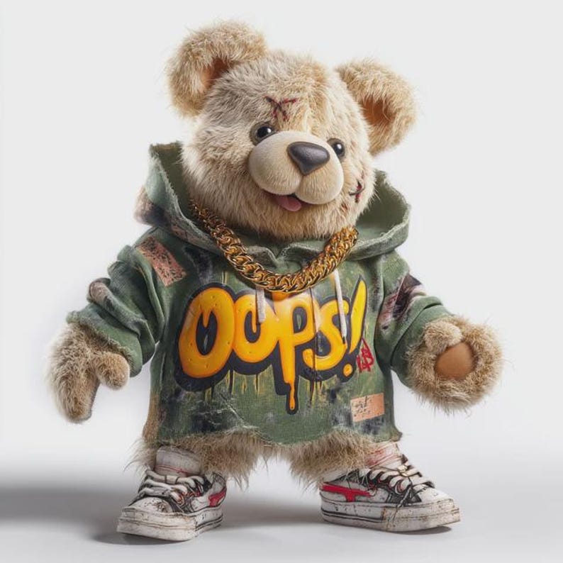 Teddy Bear Mockup Bundle Urban Bears for Merch,sublimation Print on ...