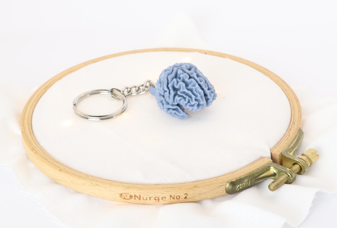 Brain Keychain MRI Scan - Etsy