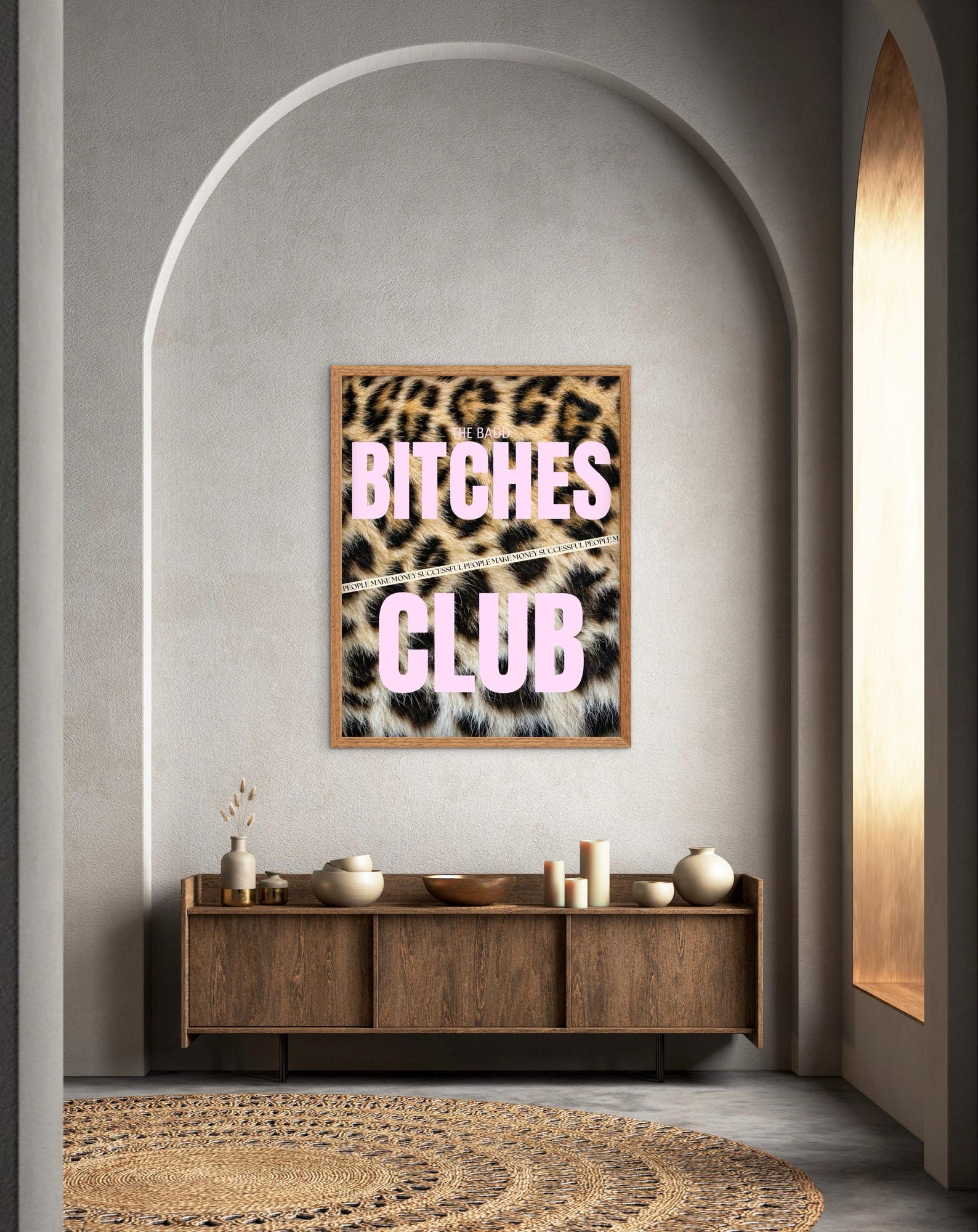 Leopard Print Wall Art: Sassy Feminine Empowerment Decor (digital) - Etsy