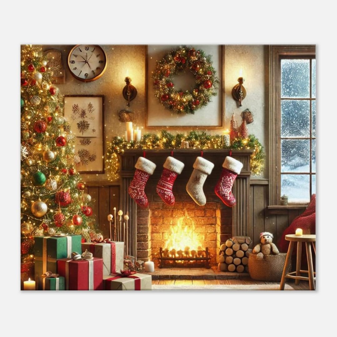 Wall Art, Christmas, Christmas Gift, Wall Art, Santa Gift - Etsy