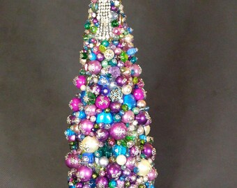 Jeweled Christmas Tree Canvas Art 11x14” Christmas Decor - Christmas ...