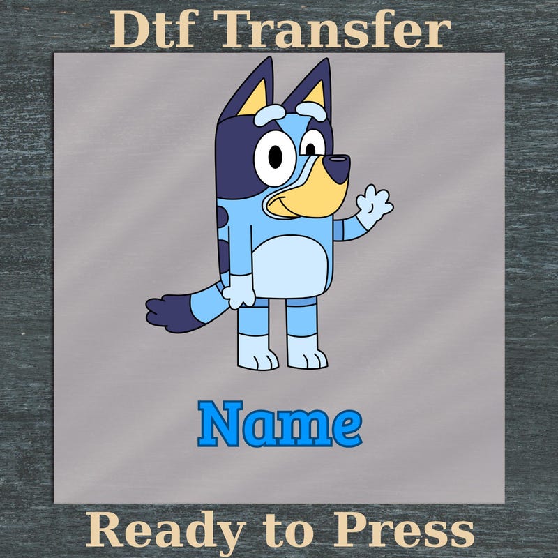 Bluey Heat Transfer - Etsy