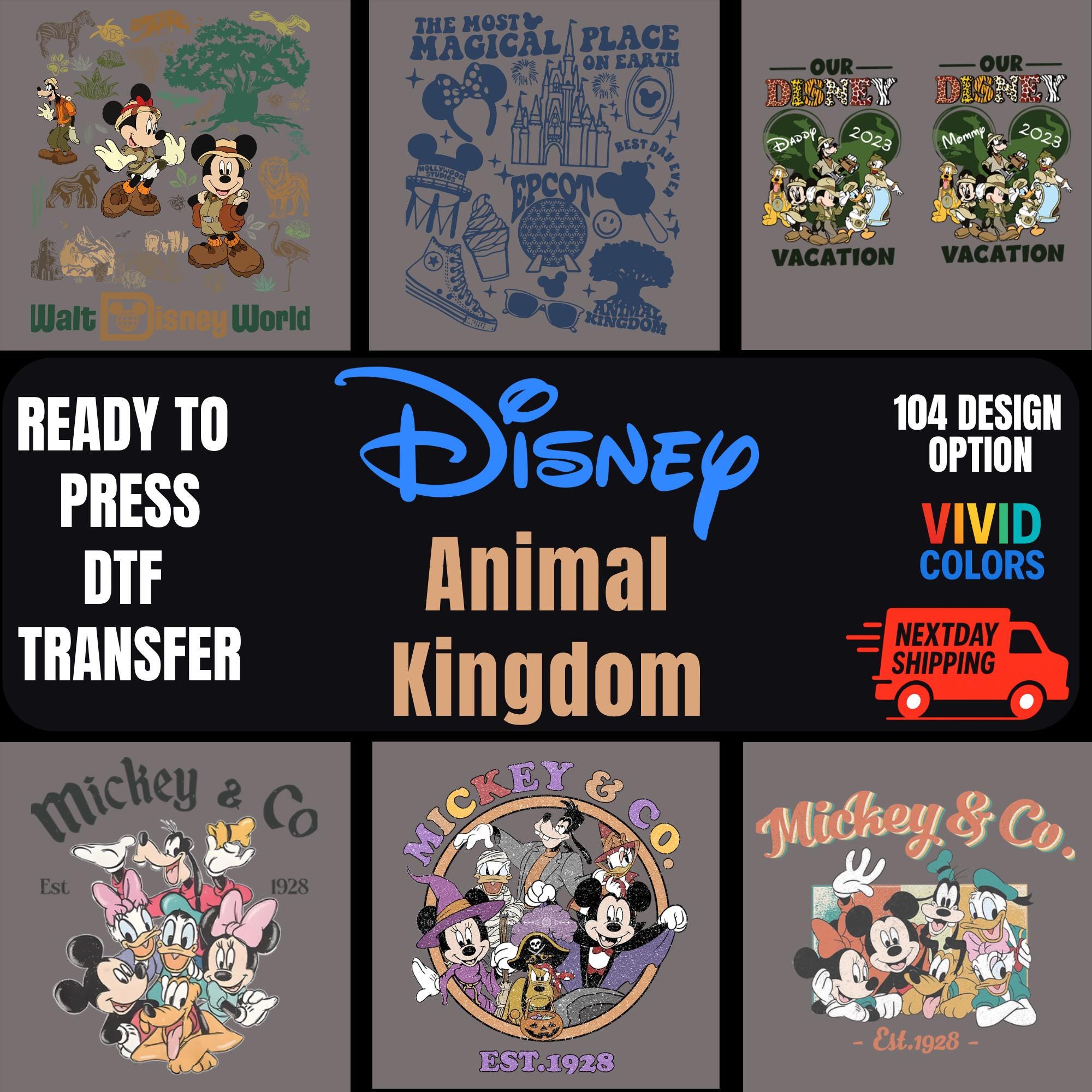 Disney Safari Park Bundle DTF Transfer, Magical Animal Kingdom Shirt ...