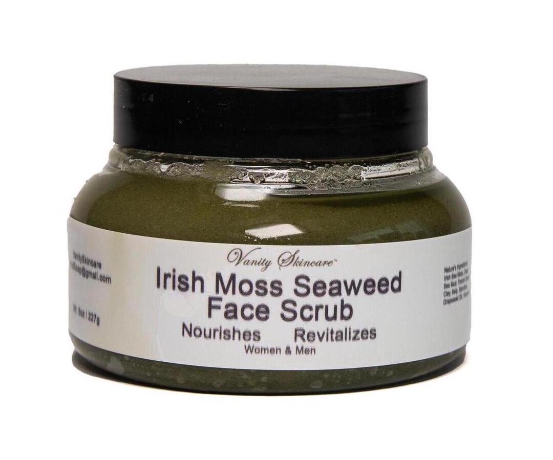 Irish Sea Moss Facial Scrub L Nourishes & Revitalizes L Deep Cleaning ...