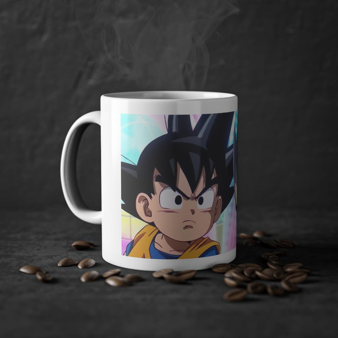 Goku and Vegeta Mug, Dragon Ball Z Coffee Cup, Saiyan Power Anime Gift ...