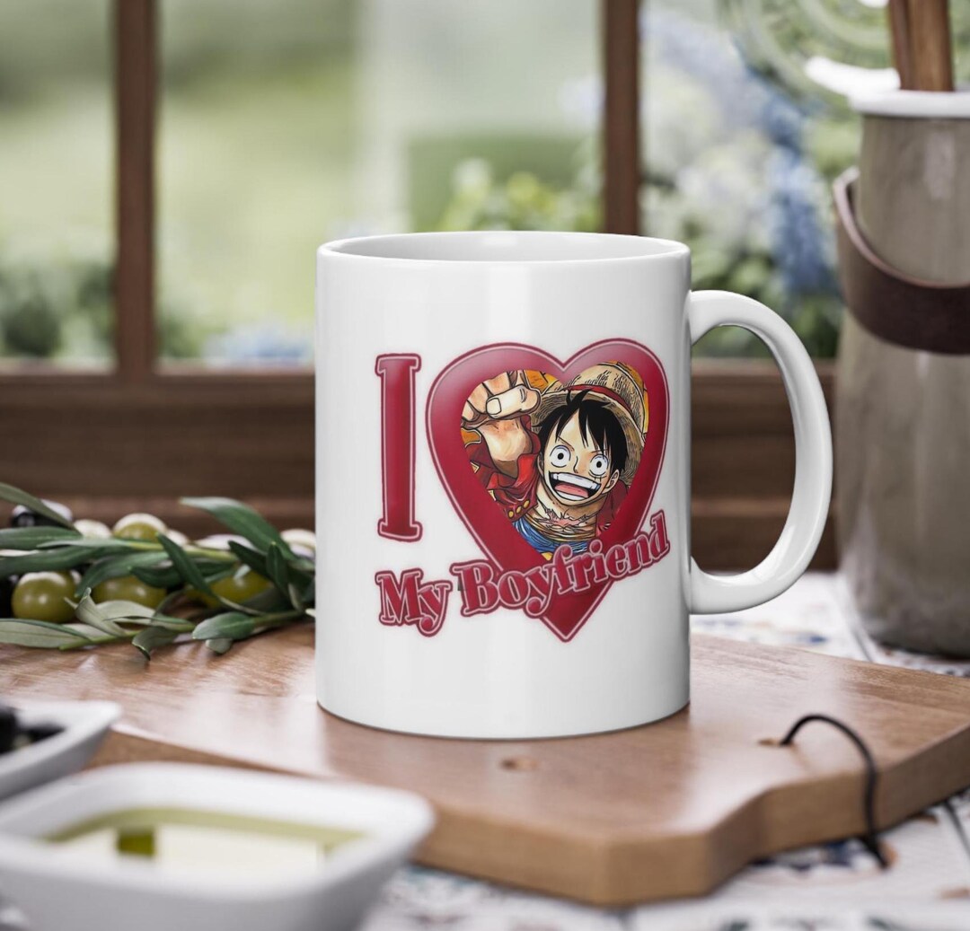 I Luffy My Boyfriend Mug, Romantic One Piece Gift, Perfect for ...