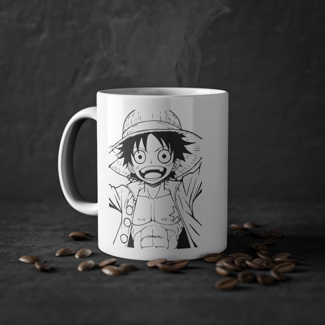 Anime Luffy Mug, One Piece Fan Coffee Cup, Otaku Gift, Manga Lover Mug ...