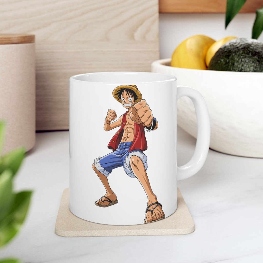One Piece Anime Coffee Cup, Luffy Ceramic Mug, Monkey D. Luffy Mug Gift ...