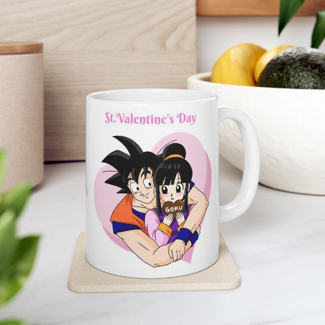 Goku & Chi-chi Valentine's Day Mug, Perfect Dragon Ball Z Gift for ...