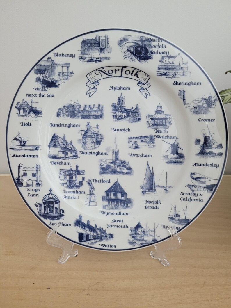Norfolk Souvenir Plate - Etsy