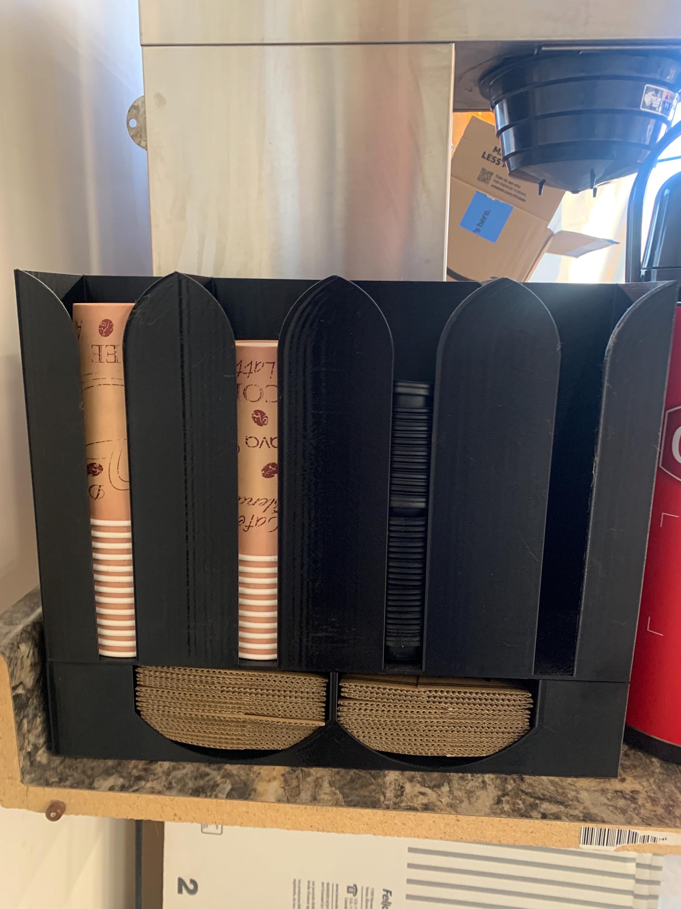 Coffee Cup & Lid Organizer - STL File for 3D Printing - Instant ...