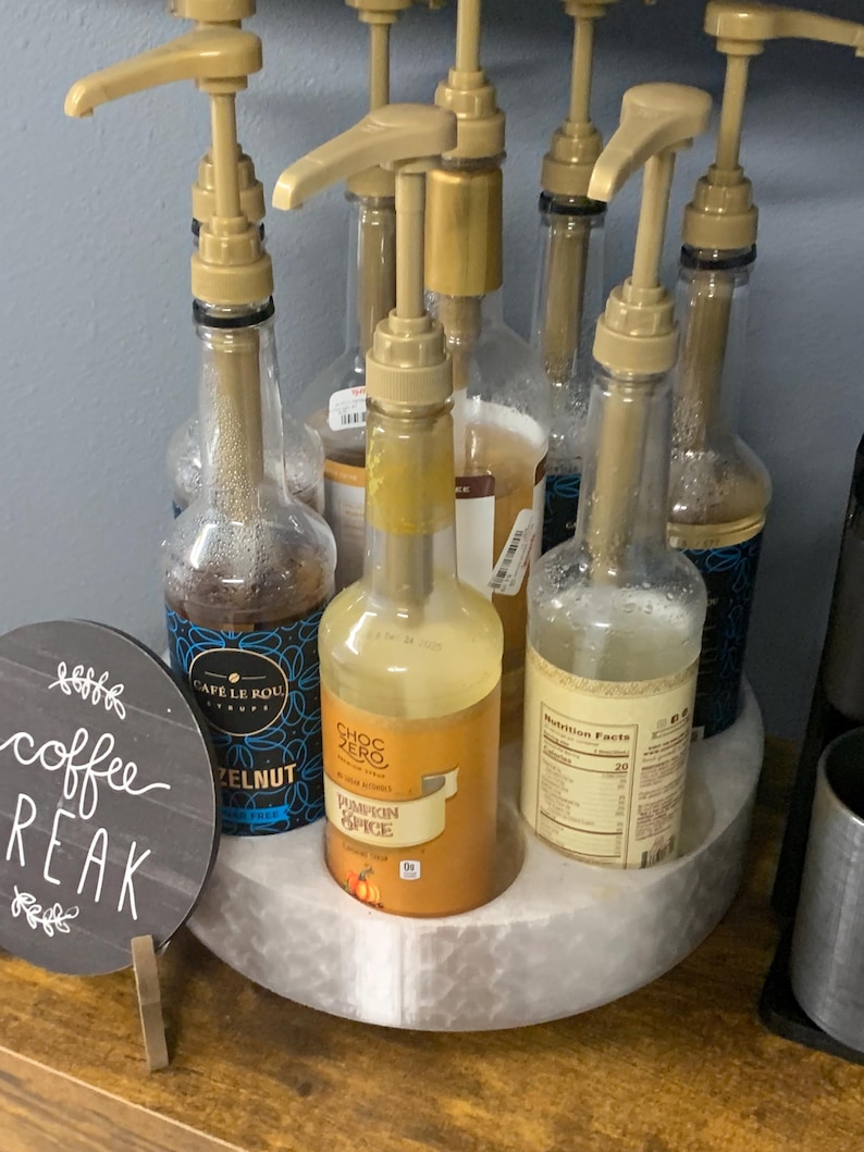 DIY Coffee Syrup Lazy Susan - 3D Printable STL File for Custom Storage ...