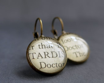 Dr Who Earrings - Etsy UK