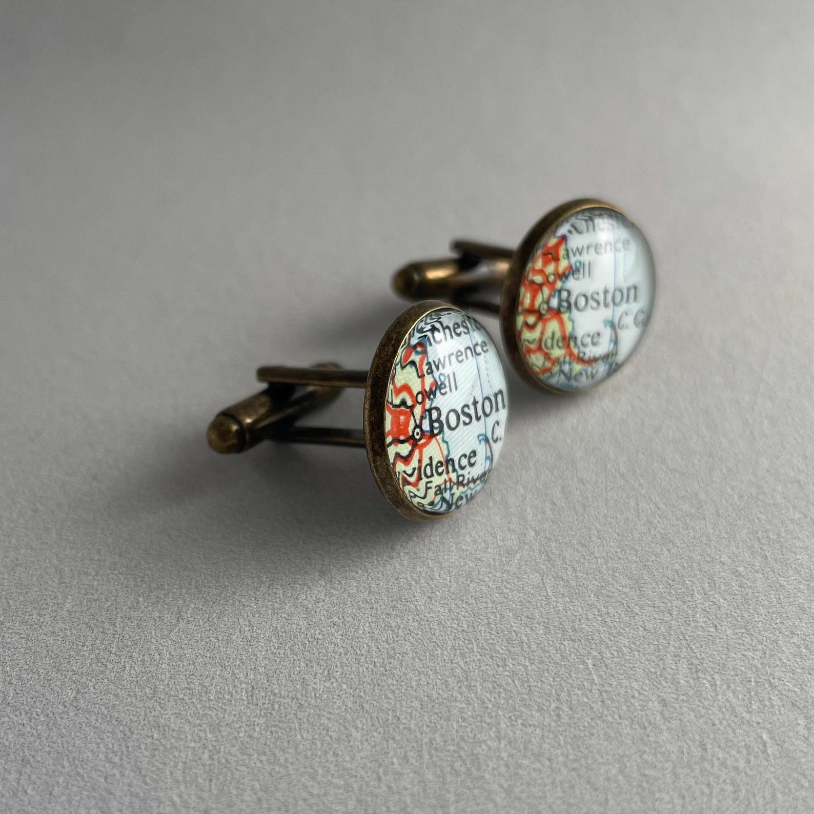 Customizable Cufflinks, Map and Travel Themed Men's Gift Idea, Unique ...