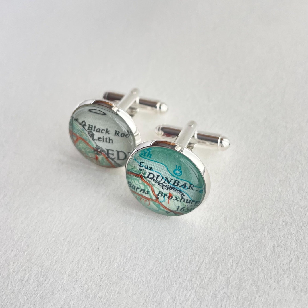 Personalised Map Cufflinks, Retirement, Thoughtful Jewellery - Etsy