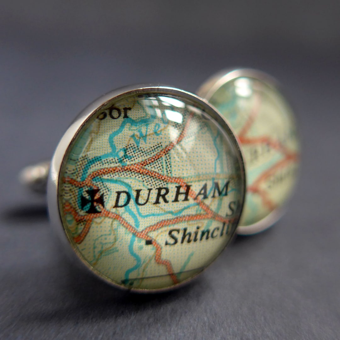 Custom Cufflinks, Masculine Jewellery, Personalized Map Gift - Etsy Sweden