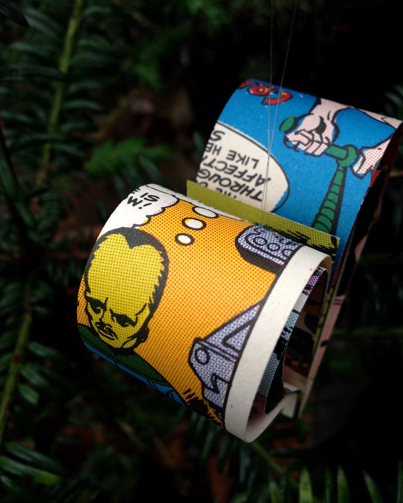 Paper Hearts Comic Books Party Decorations Upcycled Geek | Etsy