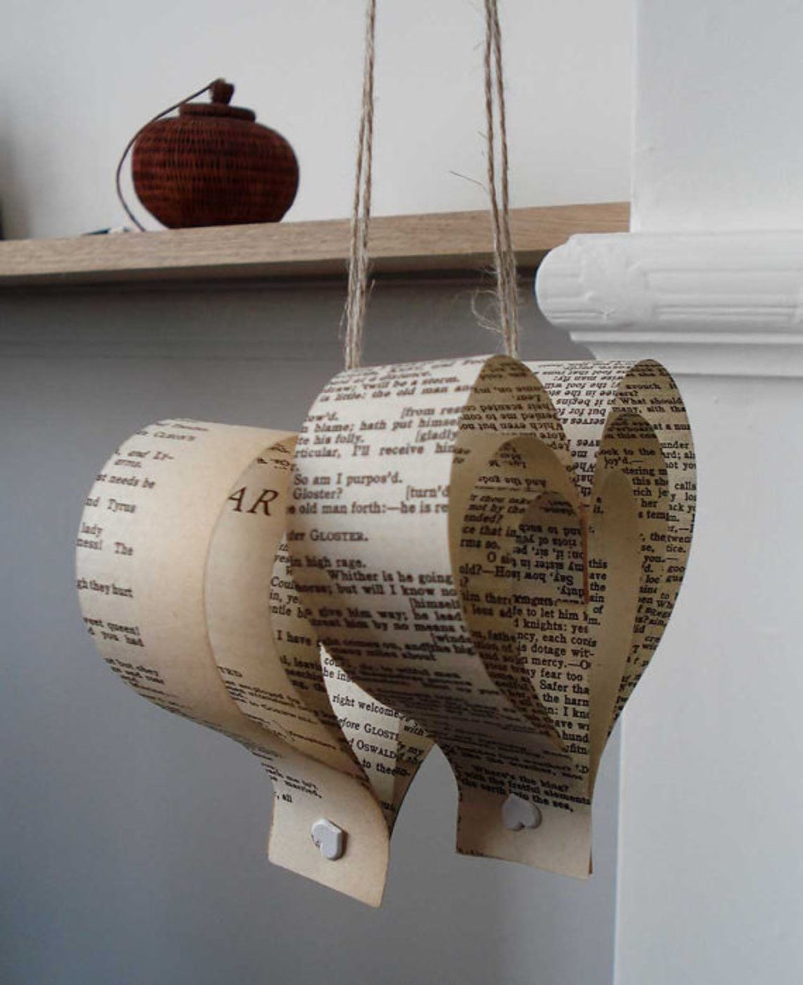 Church Pew End Decorations Cream Beige Books Literary - Etsy