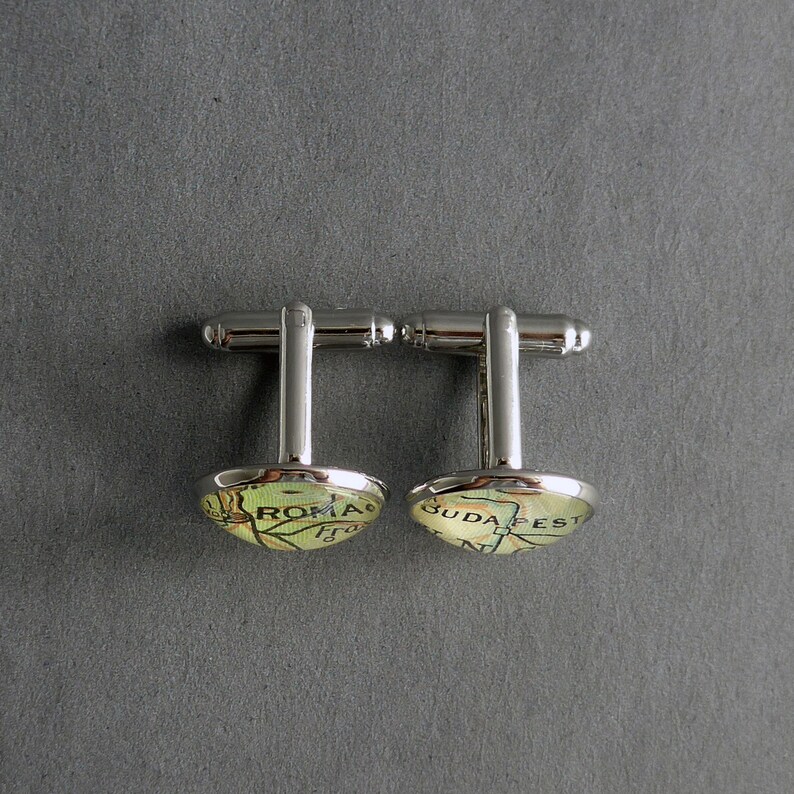 Cufflinks With Personalised Maps, Custom for You - Etsy
